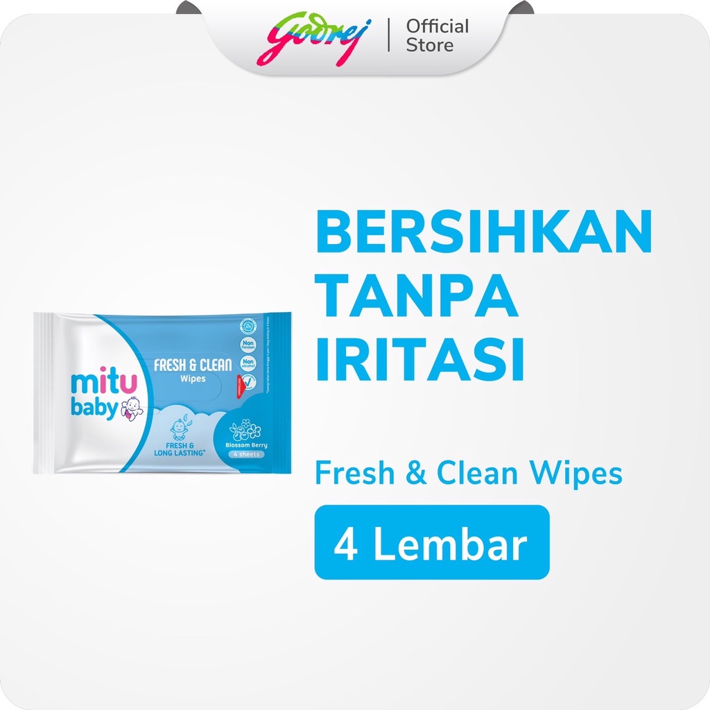 Jual Mitu Baby Tissue Fresh & Clean Blue Blossom Berry - 4s - Tisu ...