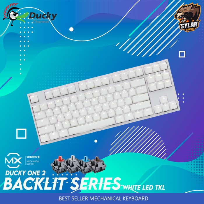 Jual Ducky One 2 Backlit Series TKL White Case Mechanical Gaming Keyboard | Shopee Indonesia