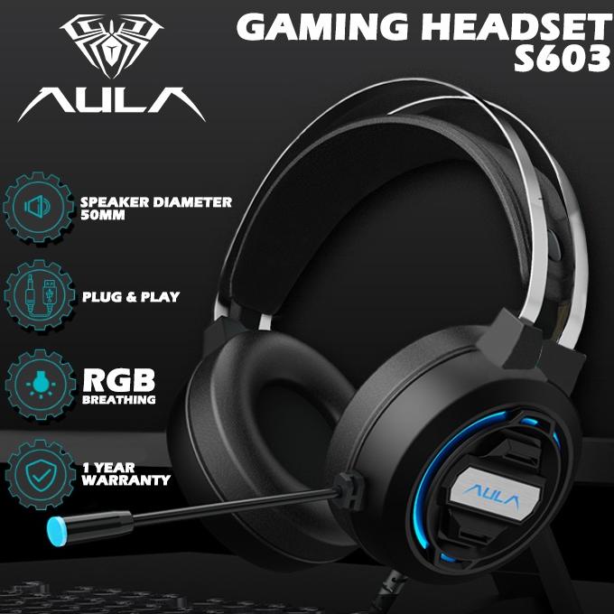 Jual NEW! Headset Gaming AULA S603 RGB Breathing PC/Mobile Dengan ...