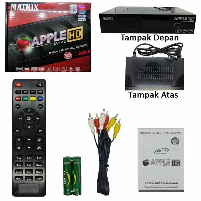 Jual RECEIVER SET TOP BOX DVBT2 MATRIX APPLE HD ANTENA TV DIGITAL ...