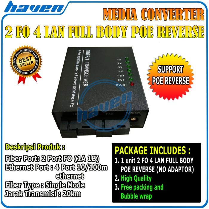 Jual Media Converter 2 Port Fo 4 Port Lan 10/100 Full Casing / 2 Fo 4 Lan | Shopee Indonesia