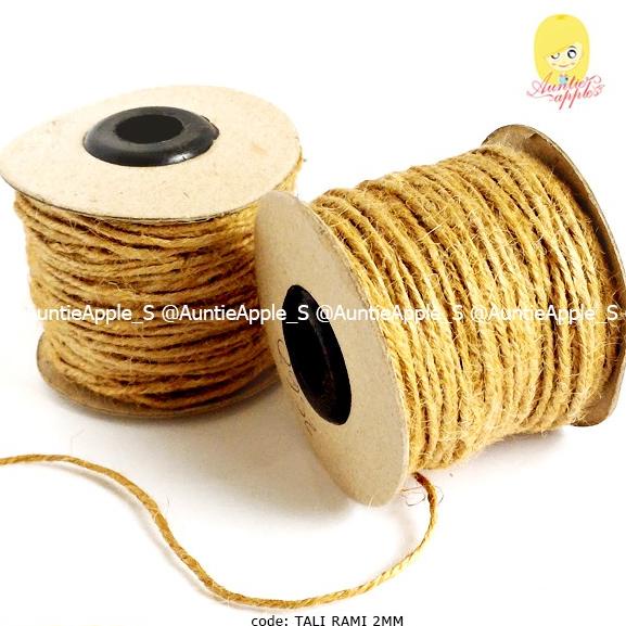 Jual TALI RAMI 2mm/TALI GONI/TALI VINTAGE UNDANGAN/HEMP ROPE/TAMBANG ...