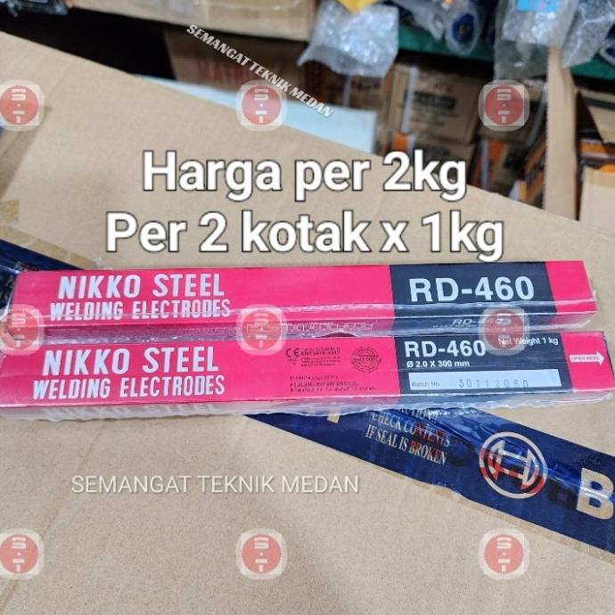 Jual HARGA DISC - RD-460 2mm KAWAT LAS LISTRIK WELDING ELECTRODES NIKKO ...