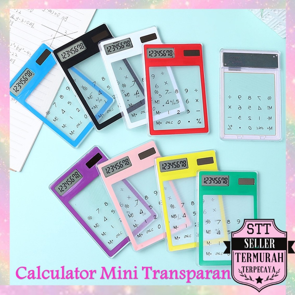 Jual STT Kalkulator Mini Aesthetic Calculator Mini Portable Ultra Tipis ...
