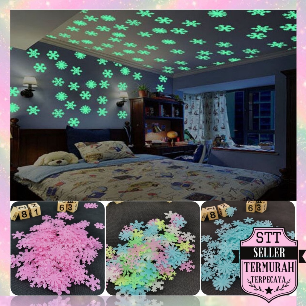 Jual STT (50 Pcs) Salju Glow In The Dark / Salju Terang / Salju ...