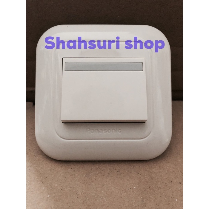 Jual Saklar hotel + frame single engkel mata besar panasonic 1 set ...