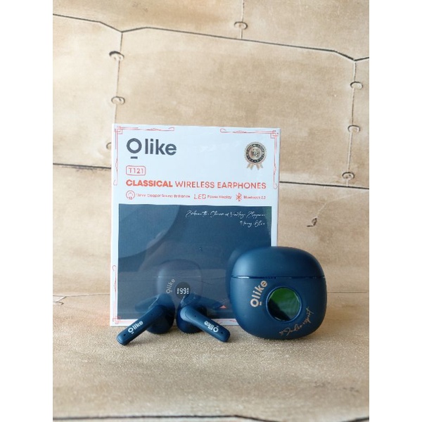 Jual OLIKE T121 Classical Wireless Earphones Led Power Display 5.3 ...