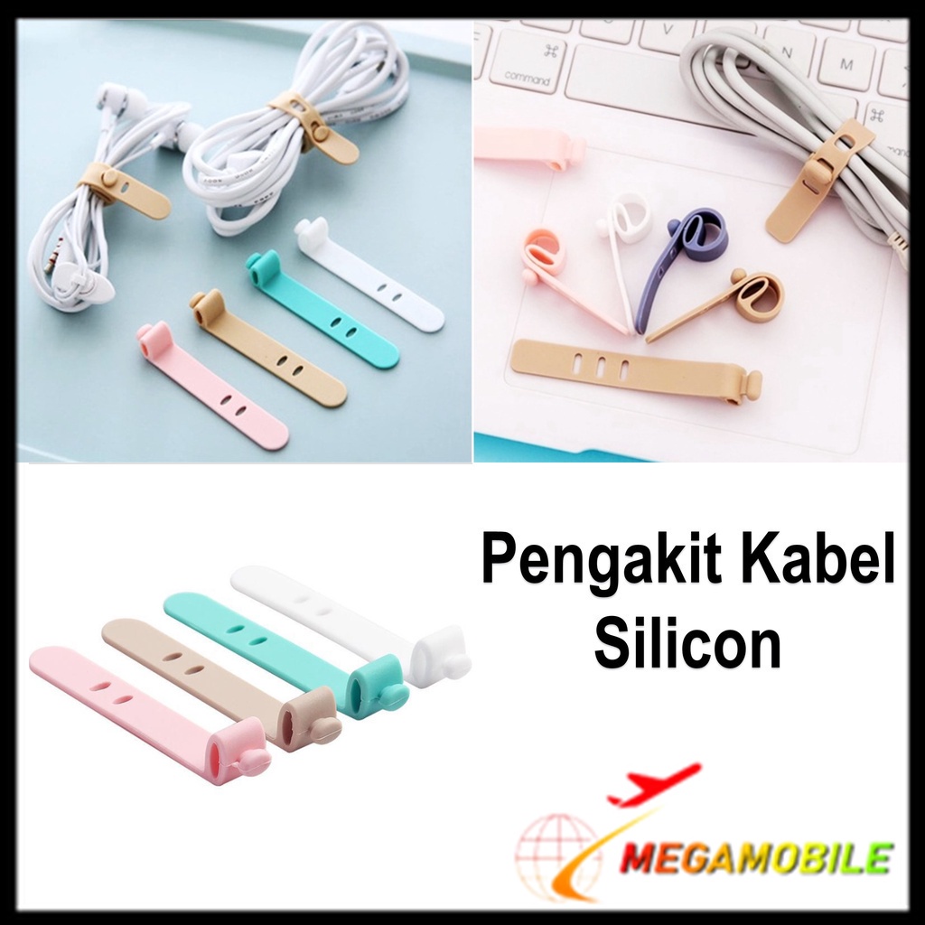 Jual MM - Pengikat Kabel Charger Silicon Kabel Organizer Cable Clip ...