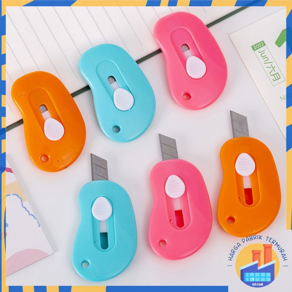 Jual HPT Cutter Mini Portable Bentuk Oval Mini Cutter Polos Travel Kit ...