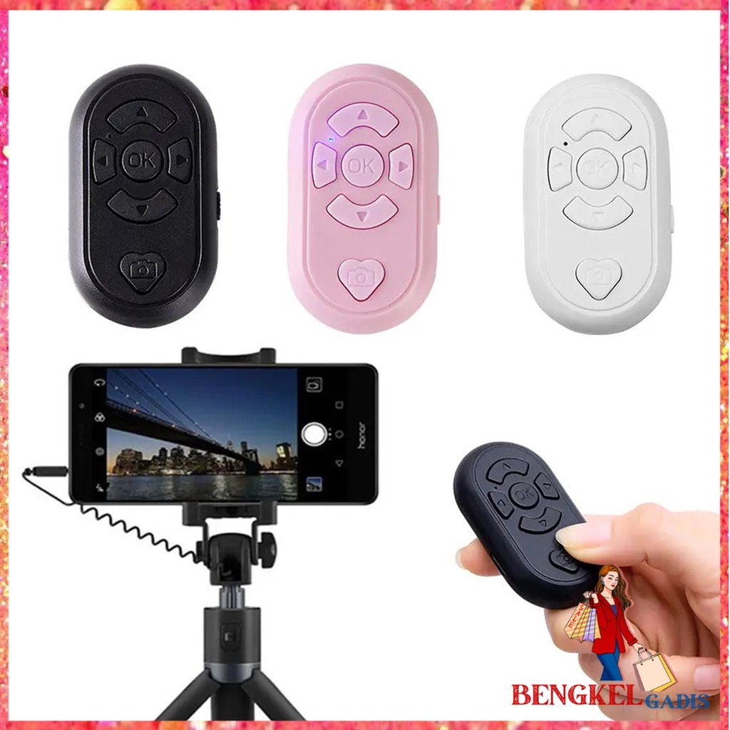 Jual BG Remote Bluetooth Selfie V1 Remot Shutter Wireless V2 Pengendali ...