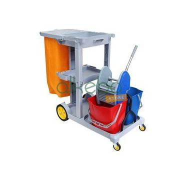 Jual Janitor Cart With Double Bucket ( D-11C ) Besar - Troli ...
