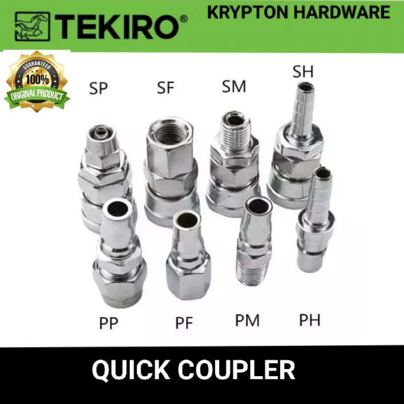 Jual tekiro quick coupler / nepel kompresor original product | Shopee ...