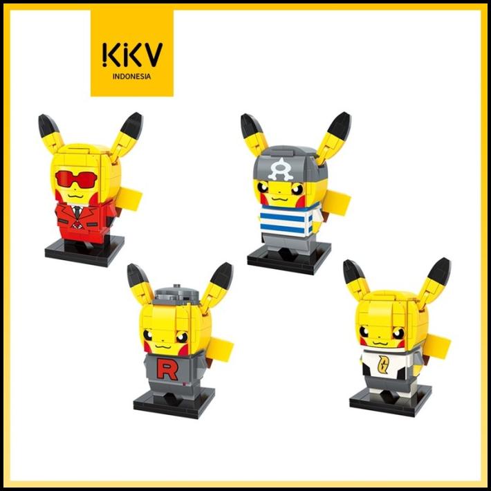 Jual Kkv - Mainan Brick Balok Susun Diy Pikachu Keepley / Pokemon Block ...