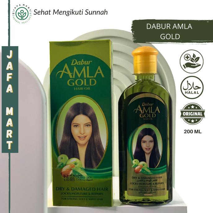 Jual Recomend Dabur Amla Gold 3 In 1 Hair Oil Minyak Rambut 200ml ...