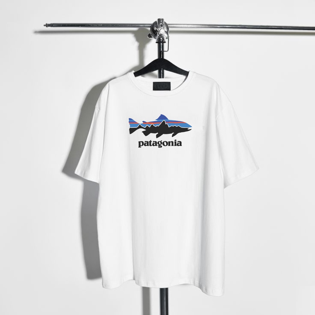 Jual Patagonia Fish Trout Men Tshirt White M-XXL | Baju Kaos Patagonia ...