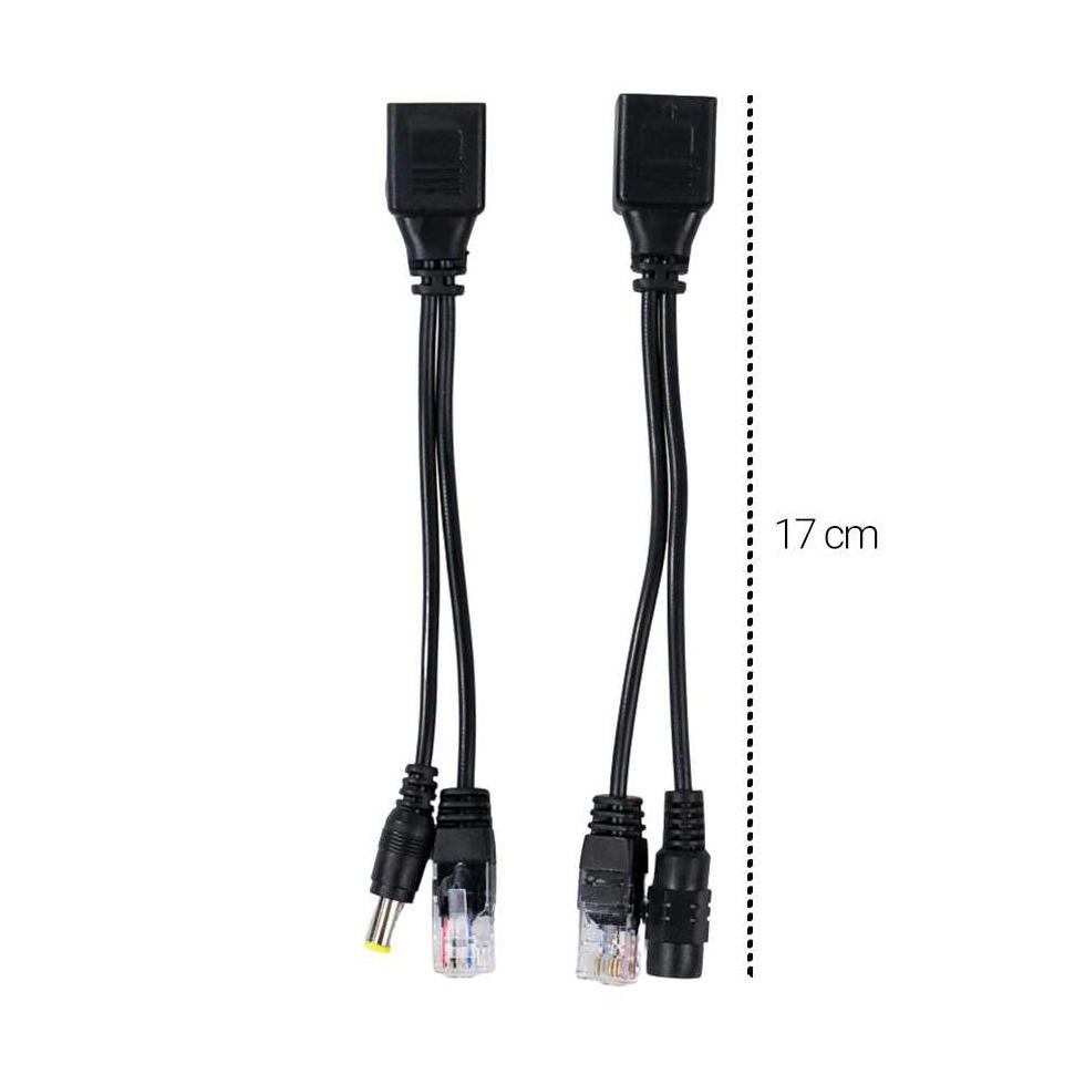 Jual Passive PoE Power Over Ethernet Cable with Male Female Power Plug ...