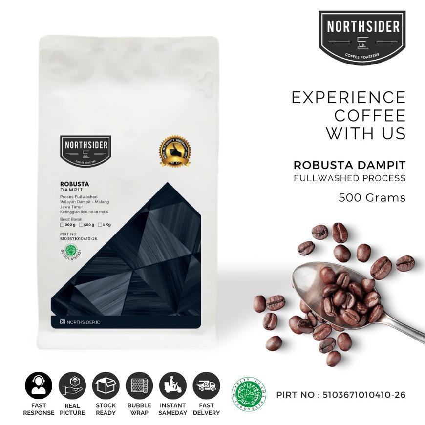 Jual Northsider Kopi Robusta Dampit Jawa Timur fully-washed coffee 500g ...
