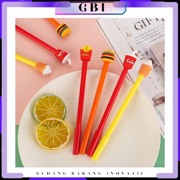 Jual GBI Pen Karakter Model Junk Pena Fast Food Pena Karakter Lucu Food ...