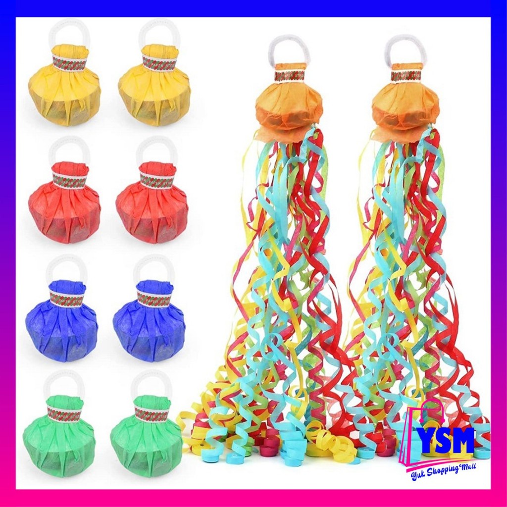 Jual YSM Popper Party Pita Kertas Konfeti Kertas Cracker Popper Pita ...