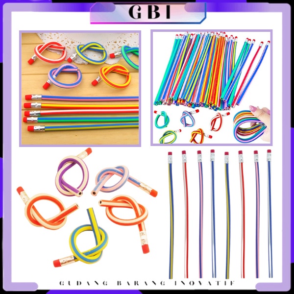 Jual GBI Alat Tulis Sekolah Anak Pencil Karet Inul Dapat Digulung ...