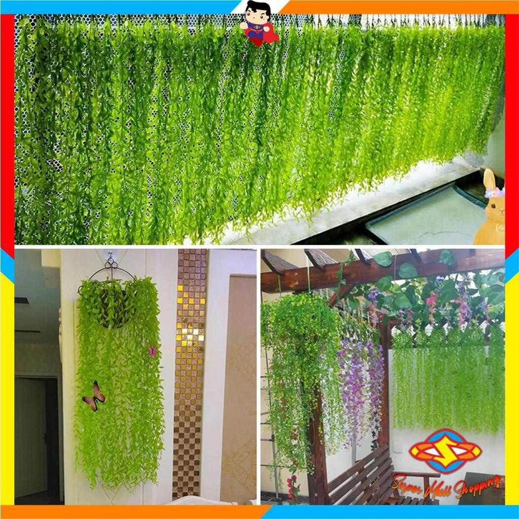 Jual SMS Daun Rambat Juntai Plastik Artifisial 100Cm Daun Hias Dekorasi ...