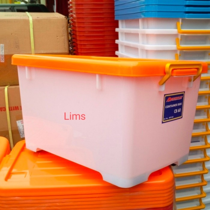 Jual {Kotak} Container Box Cb 60 Ltr Multi + Roda (Grab/Gosend Only ...