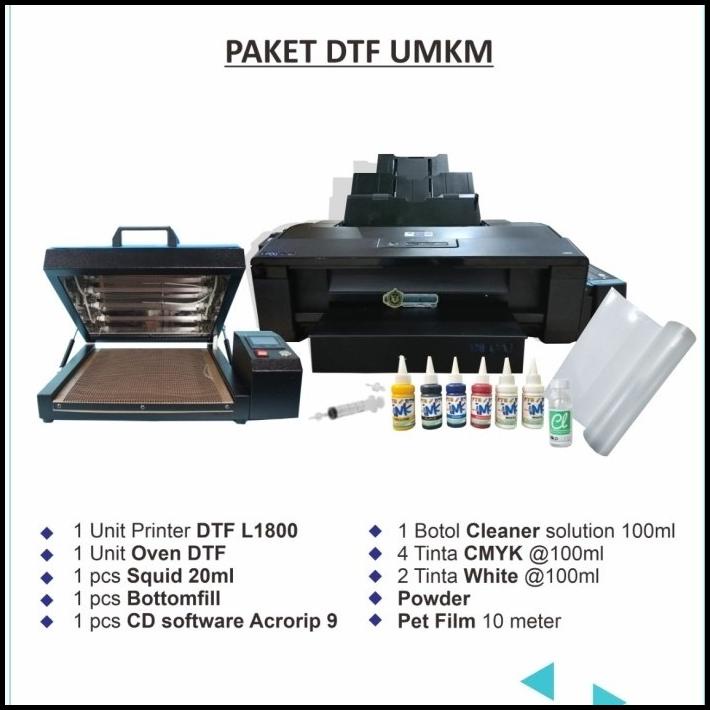 Jual Terbaik Printer DTF A3 Modul Roll to Roll | Paket Printer Sablon DTF | Oven | Shopee Indonesia