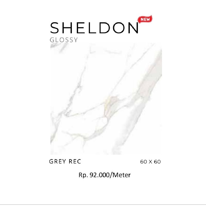 Jual Keramik Glossy Motif Marbel Putih Abu Sheldon Ukuran 60x60 by ...