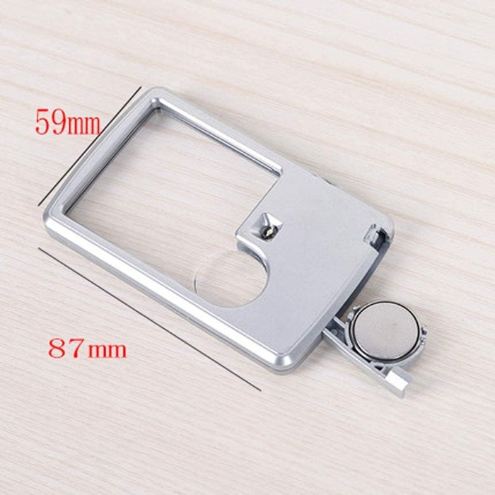 Jual MEI LED Magnifier Dual Lens 3X 6X - Kaca Pembesar LED Ukuran Kartu ...