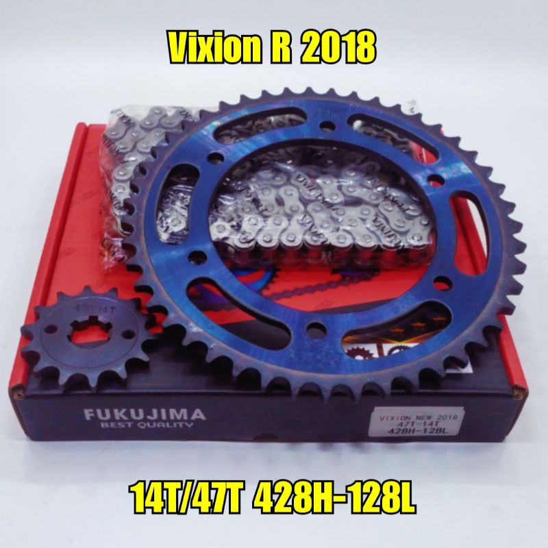 Jual Fukujima Gear Paket Vixion R 2018 R15 VVA V3 XSR 155 MT15 ...