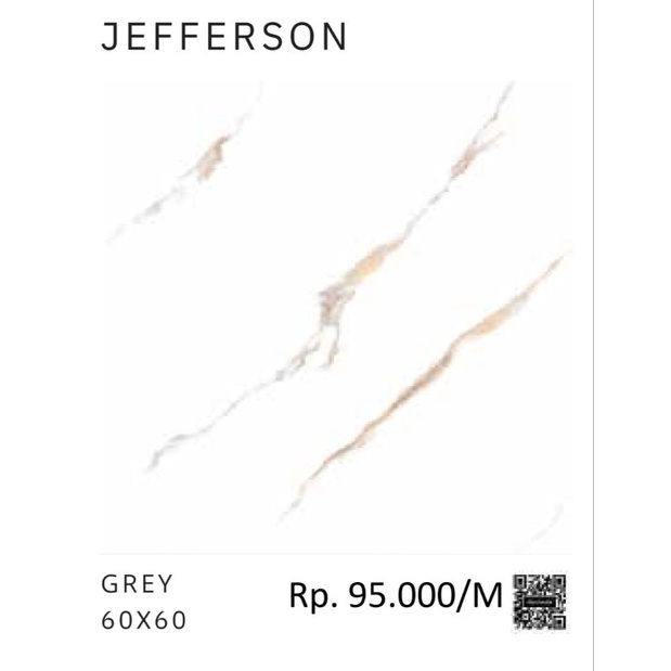 Jual Keramik Glossy Motif Marbel Putih Abu Jefferson Ukuran 60x60 by ...