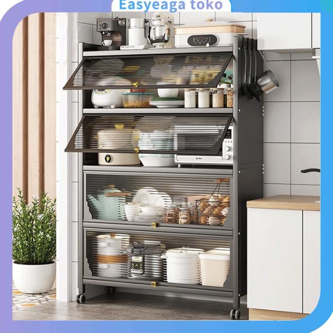 Jual Rak dapur Serbaguna Lemari 5 Susun Rak oven microwave Multifungsi ...