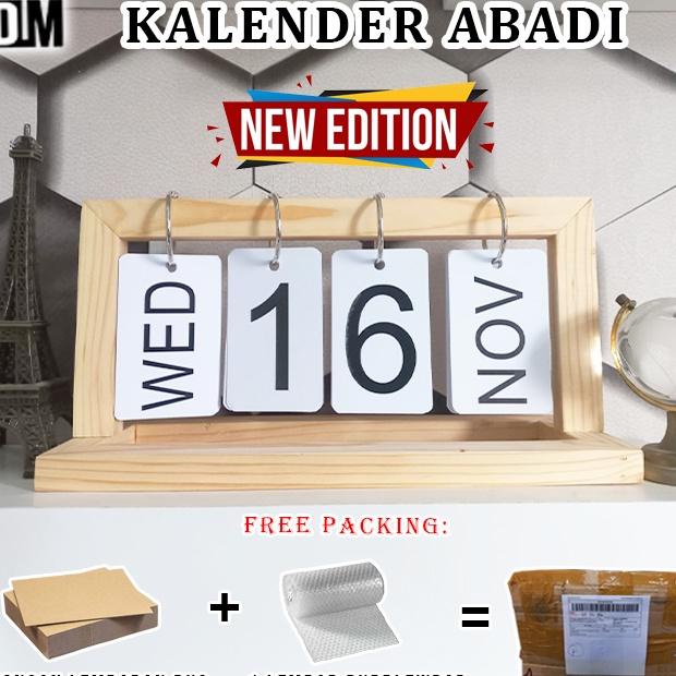Jual Kalender Abadi New Edition Everlasting Calendar Kalender Kayu Meja ...
