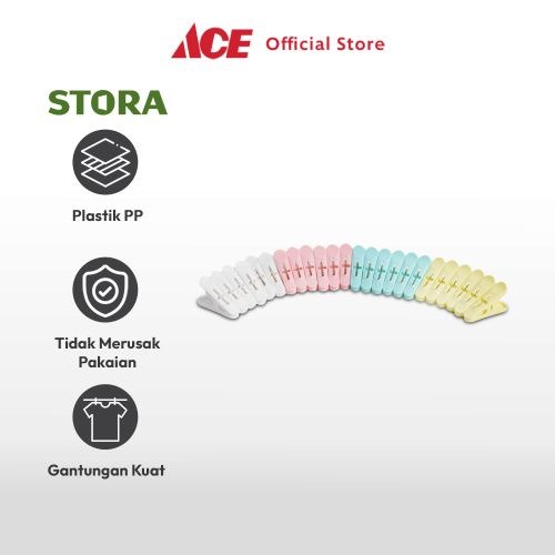 Jual Ace - Stora Set 24 Pcs Jepitan Baju Clothes Pin Klip | Shopee ...