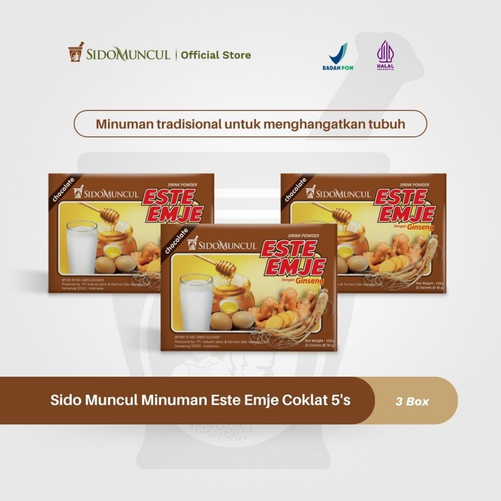 Jual Sido Muncul Minuman Este Emje Coklat 3x5's - Menghangatkan Tubuh ...