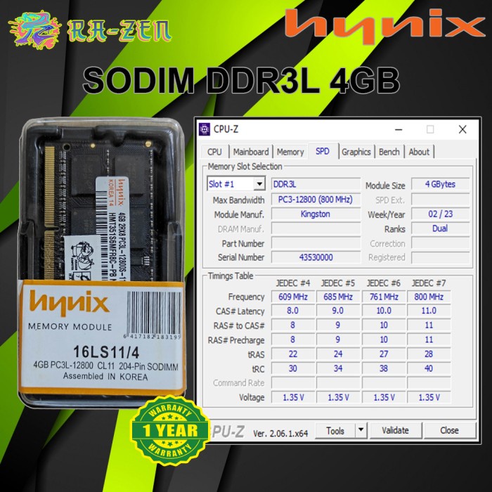 Jual Ram Sodim Hynix Ddr3 8Gb / 4Gb Pc3L-12800S | Shopee Indonesia