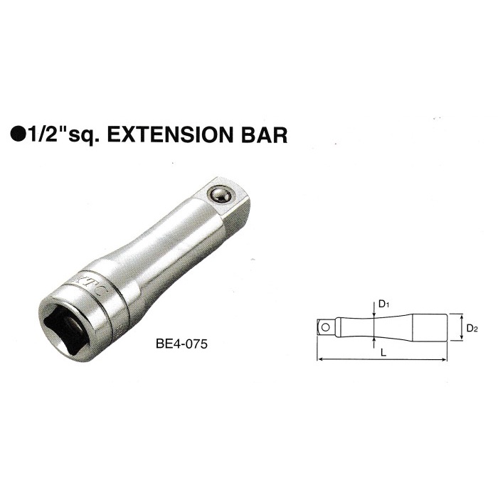 Jual EXTENSION BAR KTC SQ 1/2 BE4-150 (150MM) | Shopee Indonesia