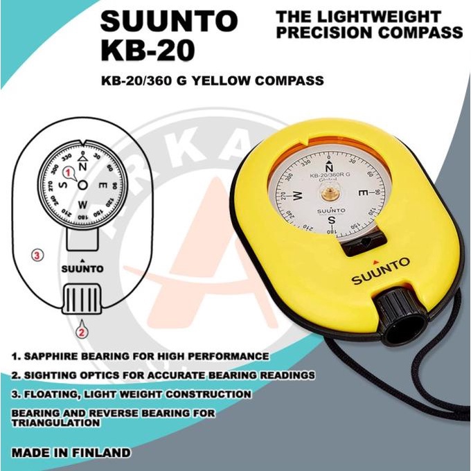 Jual KOMPAS COMPASS SUUNTO KB20 KB 20 ORIGINAL | Shopee Indonesia
