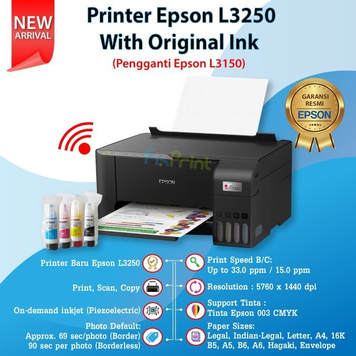 Jual PRINTER EPSON ECOTANK L3250 | Shopee Indonesia