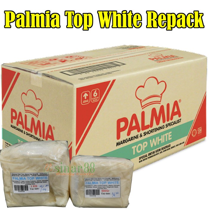 Jual cusss order] Palmia Top White (Mentega Putih) Repack 500gr ...