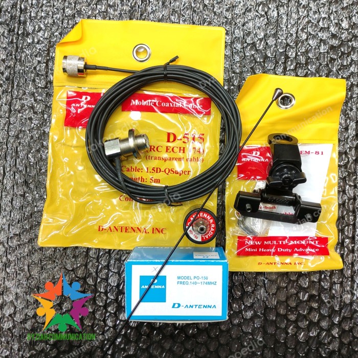 Jual PAKET ANTENA RIG HT MOBIL LARSEN PO-150 VHF HITAM | Shopee Indonesia