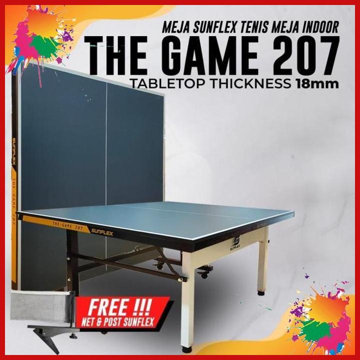 Jual MEJA PINGPONG TABLE TENIS SUNFLEX THE GAME 207 MDF 18MM ORIGINAL [SAM] | Shopee Indonesia