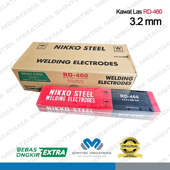 Jual Kawat Las Rd 460 3.2 Mm (5 Kg) Nikko Steel/ Las Elektroda Rd460 3 ...