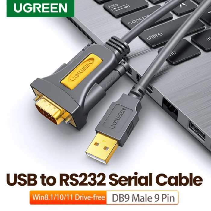 Jual UGREEN Kabel USB to Serial RS232 DB9 Male 1,5Meter | Shopee Indonesia