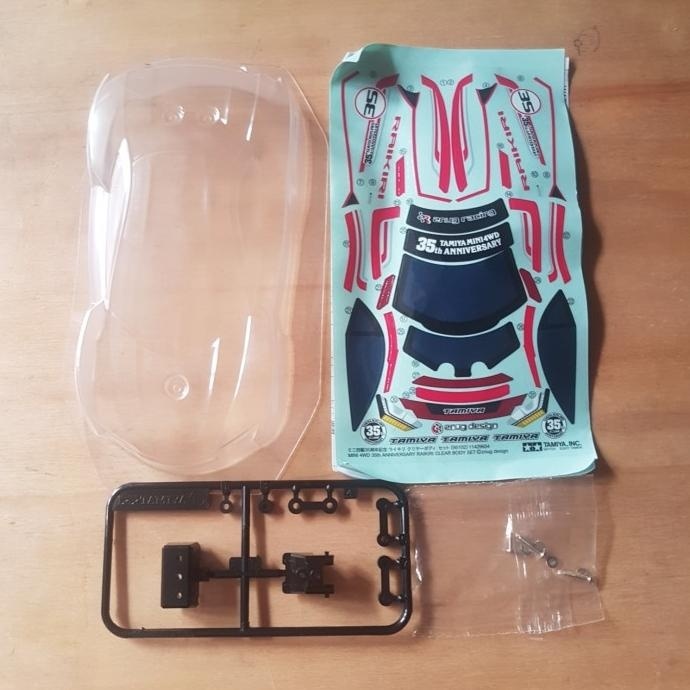 Jual tamiya mini 4wd 35th anniversary raikiri clear body set | Shopee ...