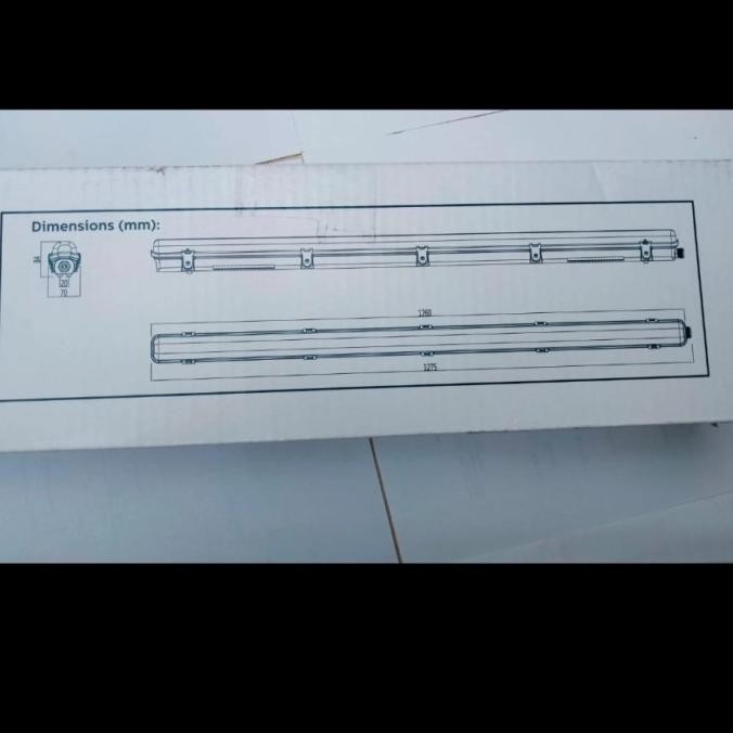 Jual Kap Waterproof Tl Led Wt069C 1Xtled L1200 (Tanpa Lampu ) - Philips ...