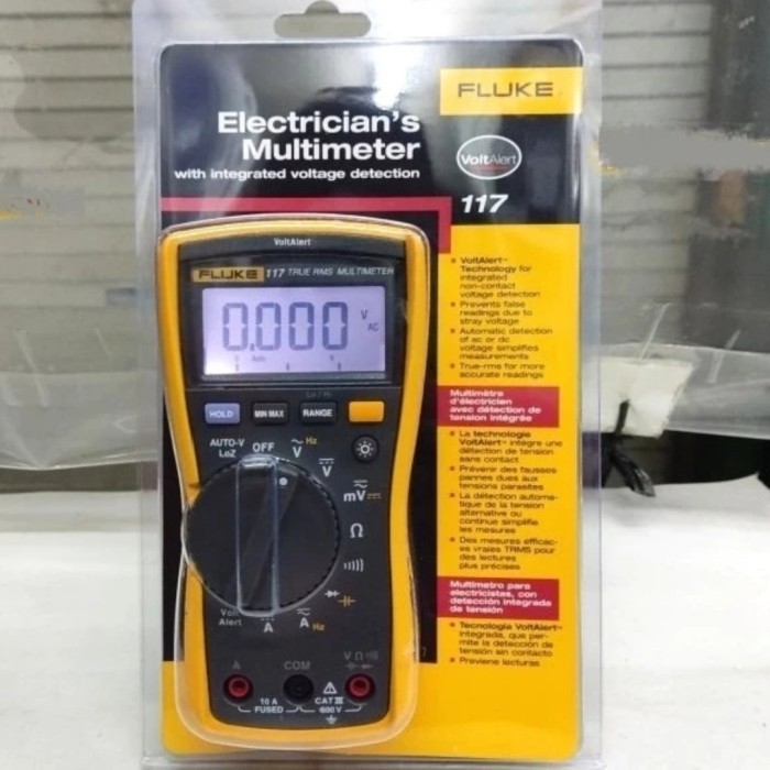 Jual Original Jual Multimeter Digital 600V Fluke 117 Digital Multimeter ...