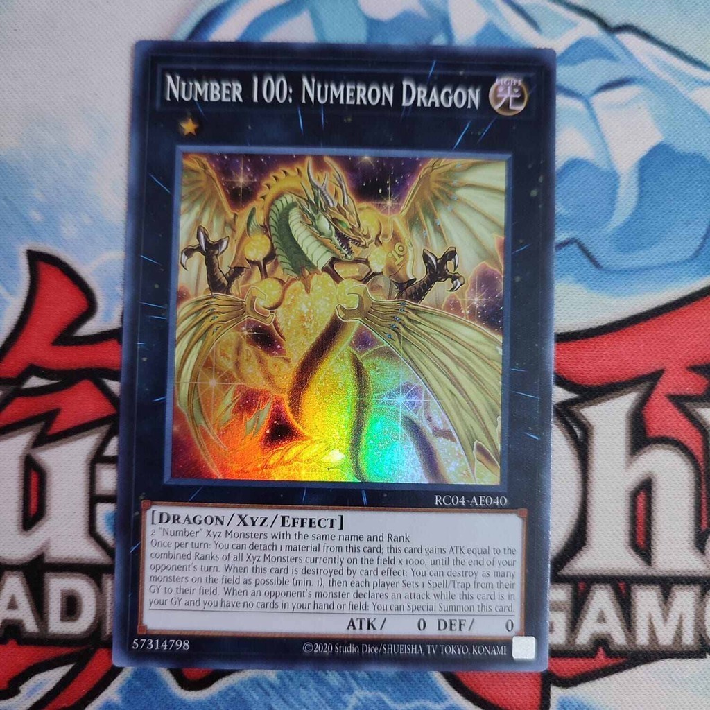Jual yugioh AE number 100 numeron dragon RC04-AE040 SR original | Shopee Indonesia