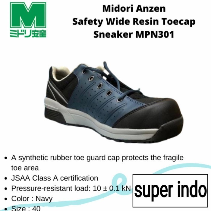Jual [New] Midori Anzen Safety Wide Resin Toecap Sneaker Mpn301 Sepatu Proyek Limited | Shopee ...