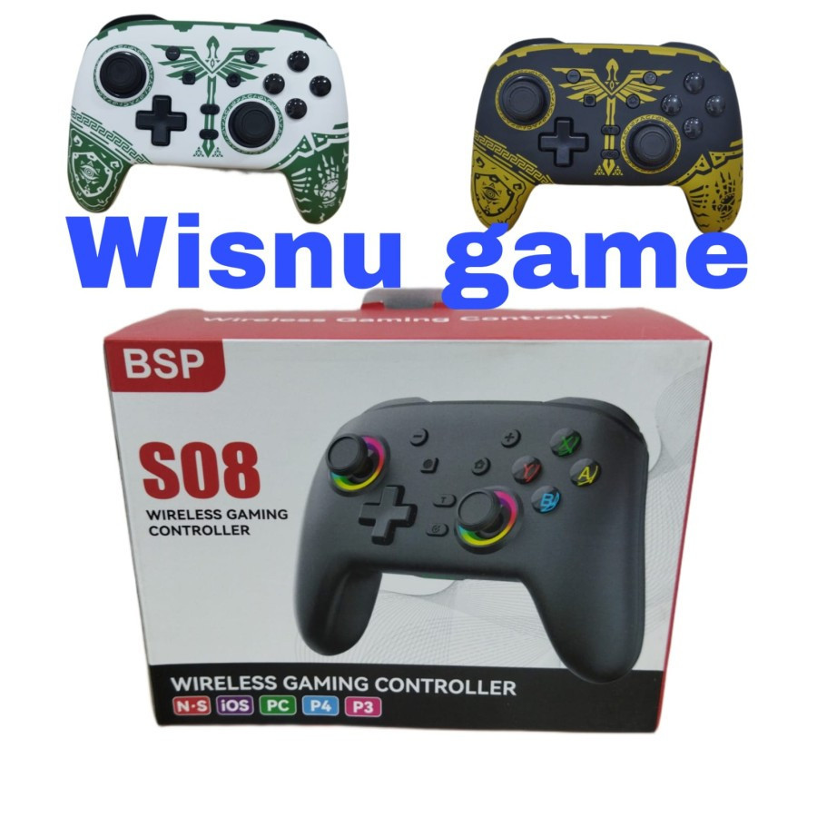 Jual [LIMITED QUALITY] BSP S08 Wireless Gaming Pro Controller Zelda ...